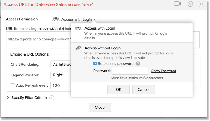 Permalink URL l Zoho Analytics Help