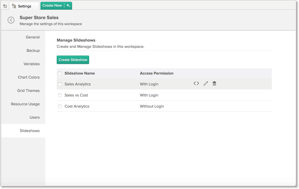 Workspace Settings l Zoho Analytics Help