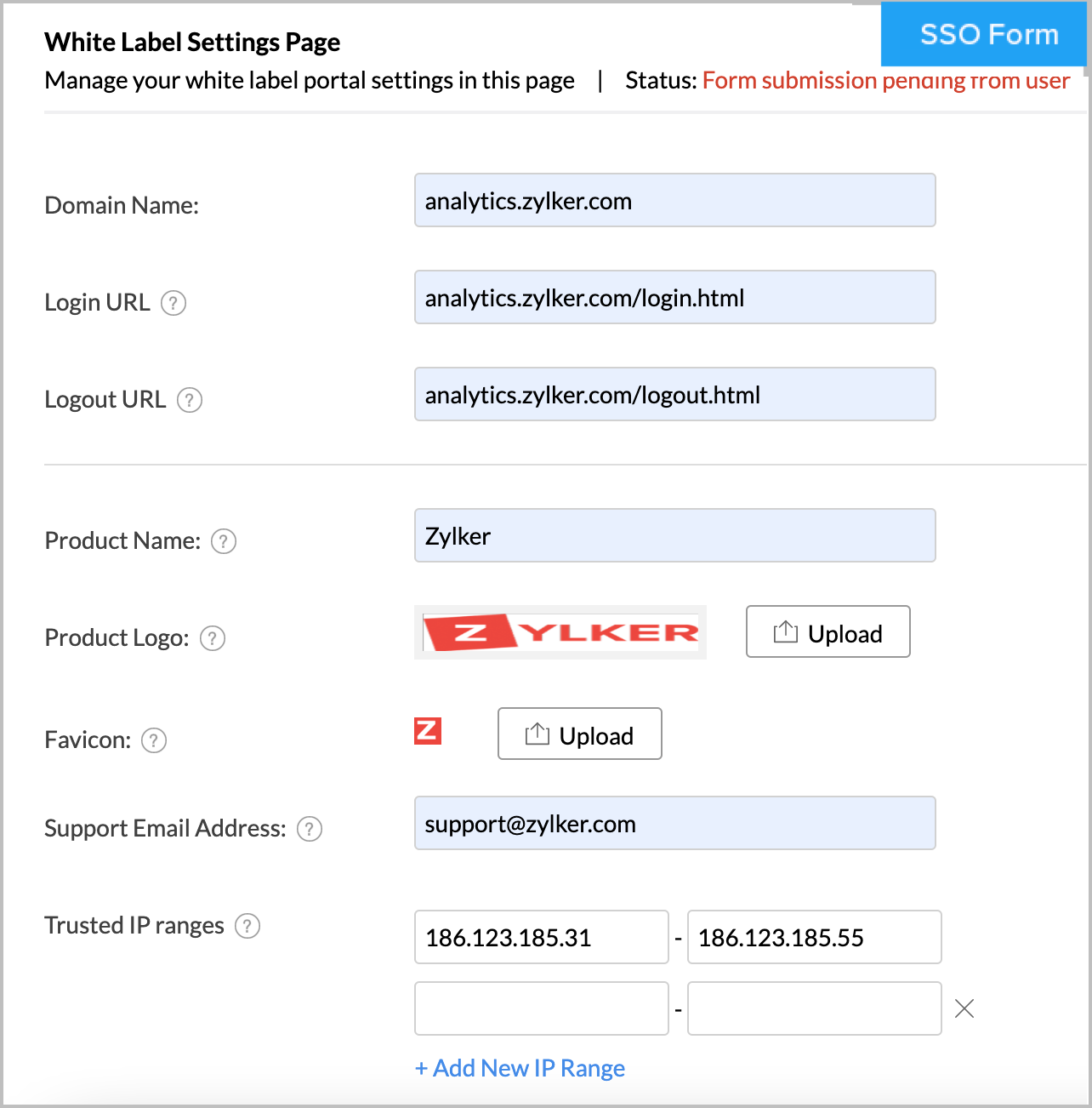 Setting up White Label Solutions l Zoho Analytics Help