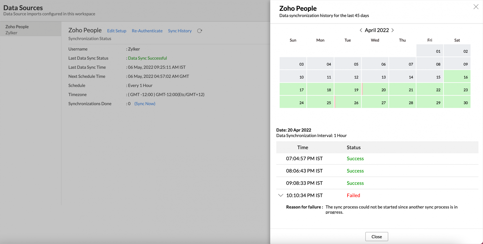 Zoho People l Zoho Analytics Help