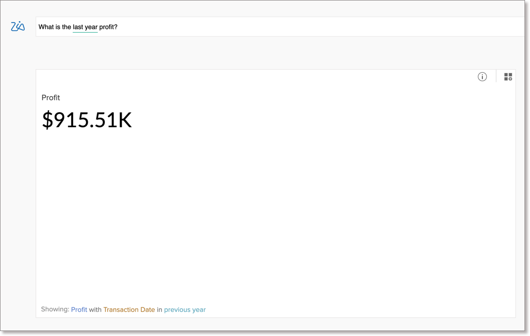 Constructing questions for Ask Zia | Zoho Analytics On-Premise