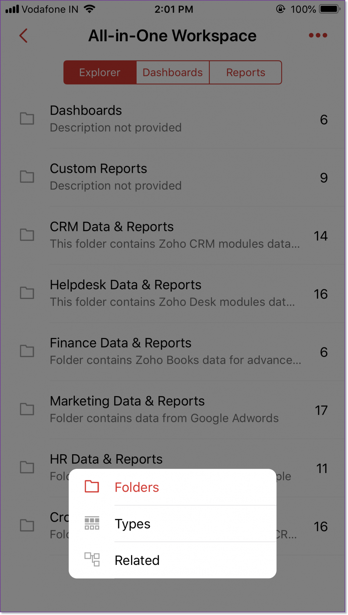 Zoho Analytics App for iPhone l Zoho Analytics Help
