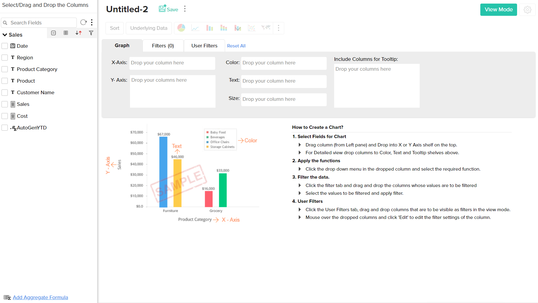 Creating a Pivot Table | Zoho Analytics On-Premise