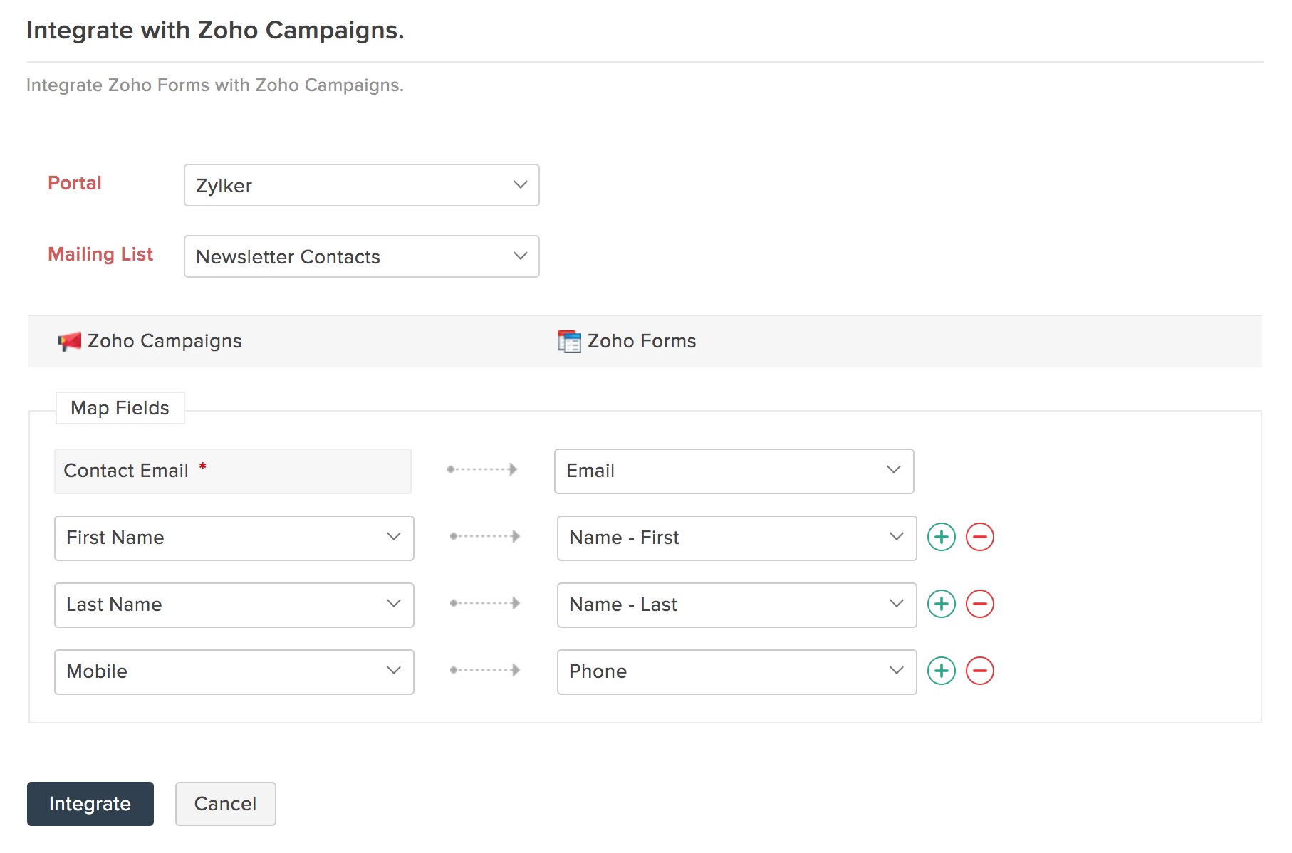 Zoho Campaigns | Zoho Forms - User Guide Zoho Campaigns | Zoho Forms - User Guide