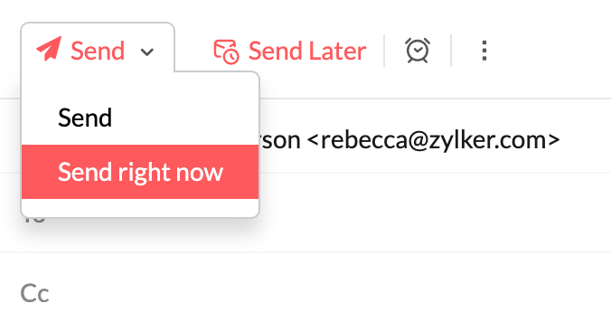 Compose Preferences - Zoho Mail
