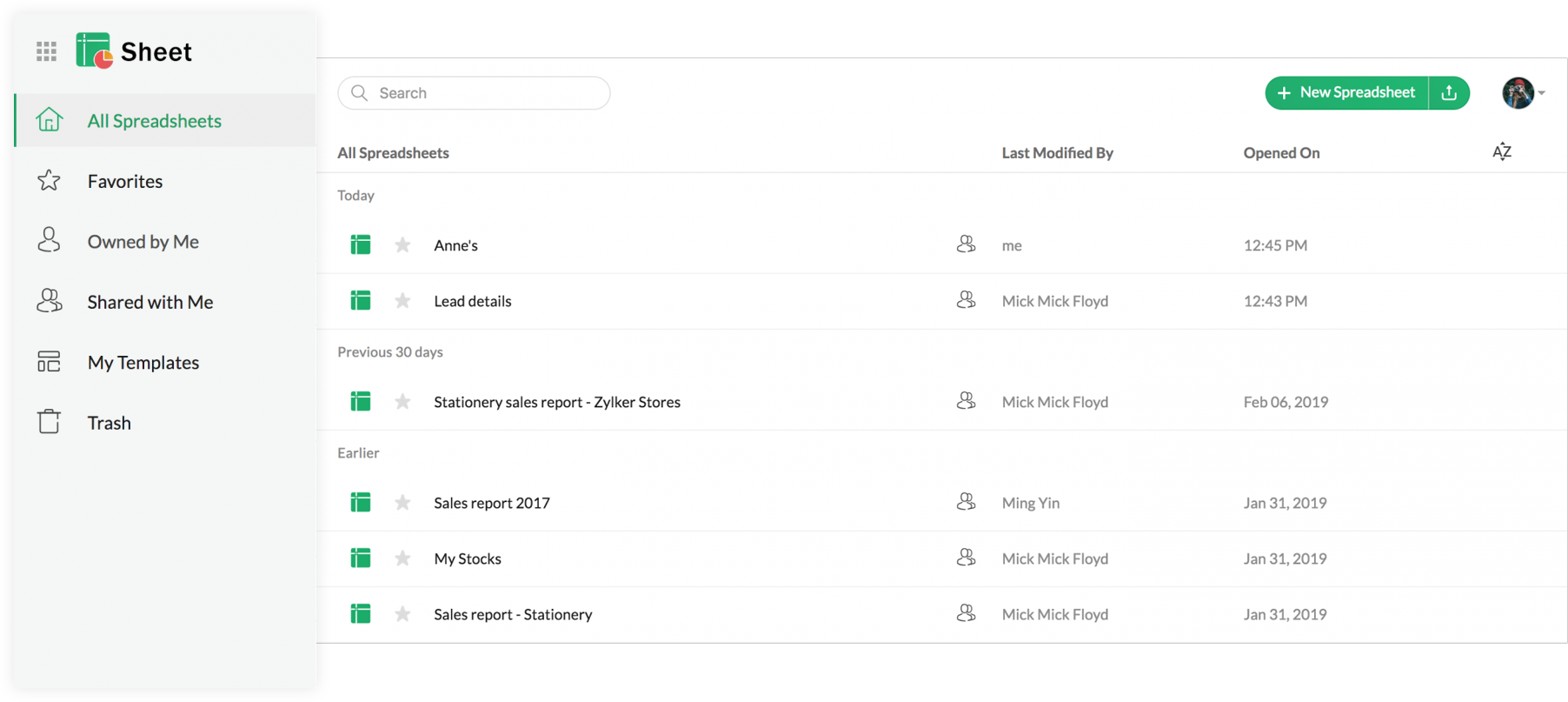 What's new in Zoho Sheet