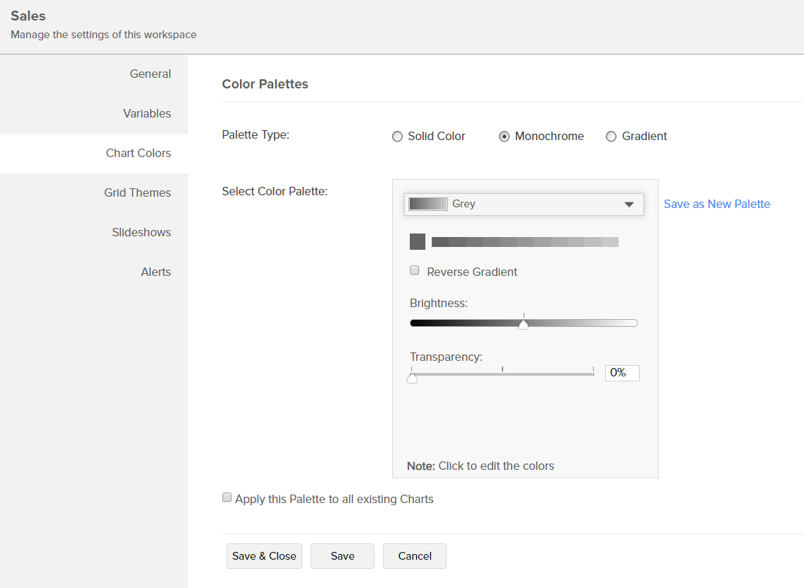 Color Palette - Analytics Plus