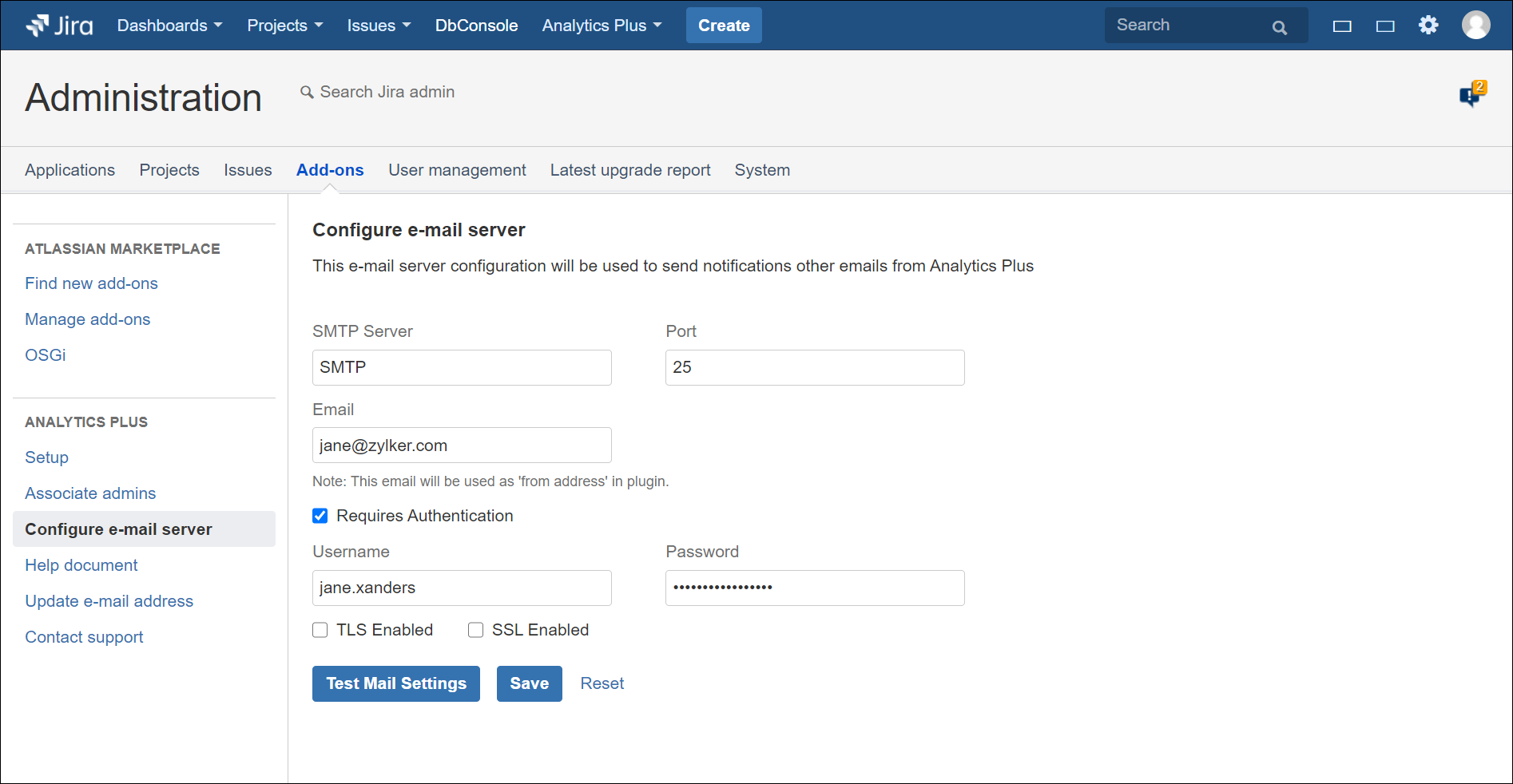 Setting Up The Manageengine Analytics Plus Application Jira Software