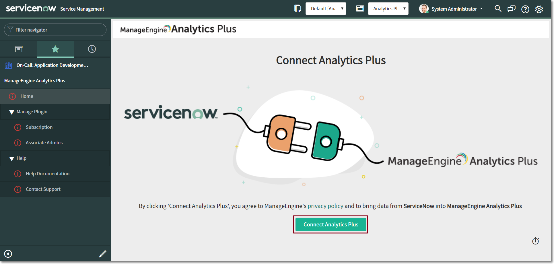 Setting Up The Analytics Plus Application Servicenow