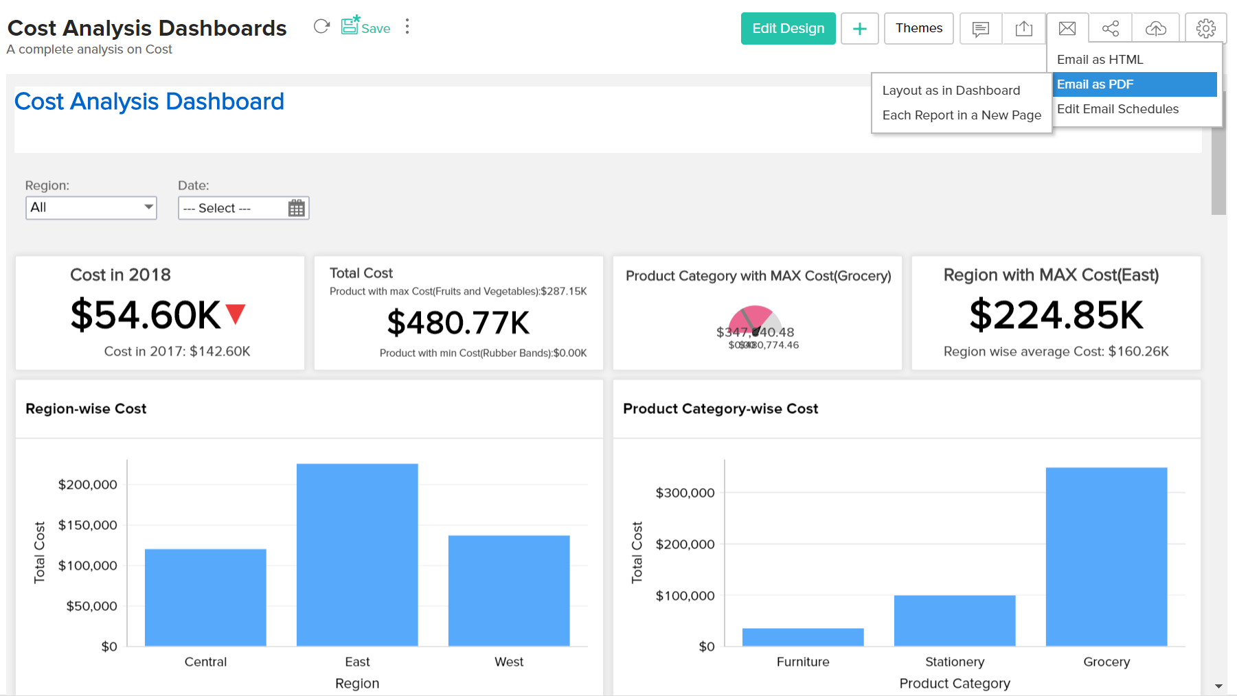 Working with dashboards - Analytics Plus