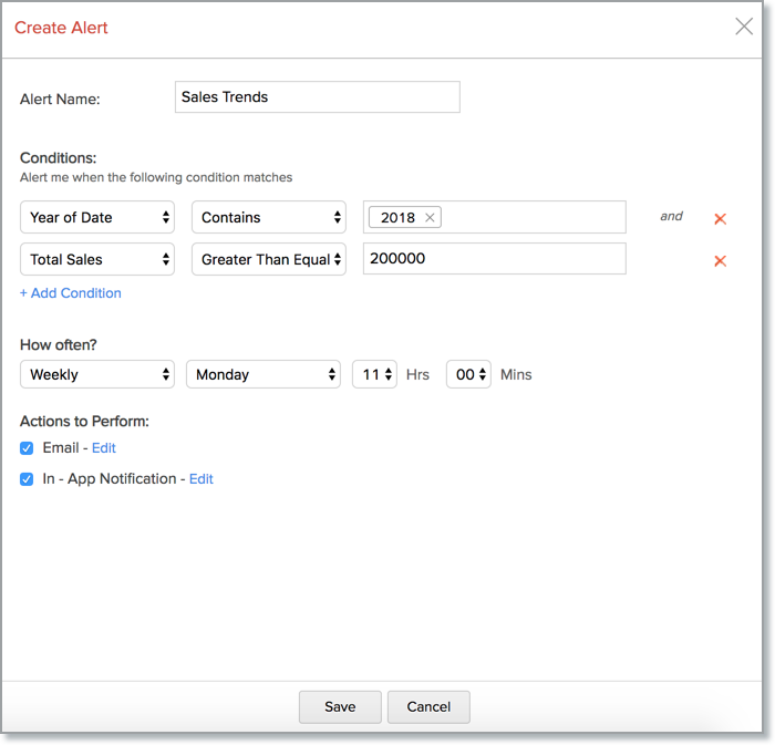 Create data alerts - Analytics Plus