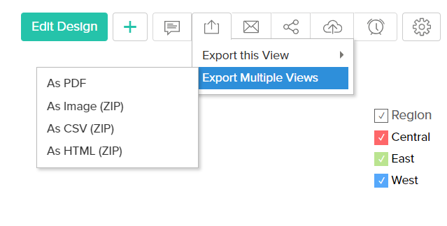 ManageEngine Analytics Plus - Export a Report