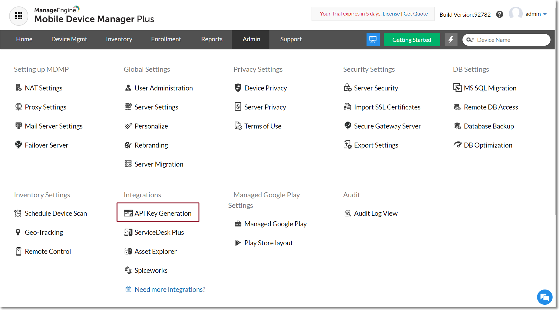 Mobile Device Manager Plus Integration | Analytics Plus