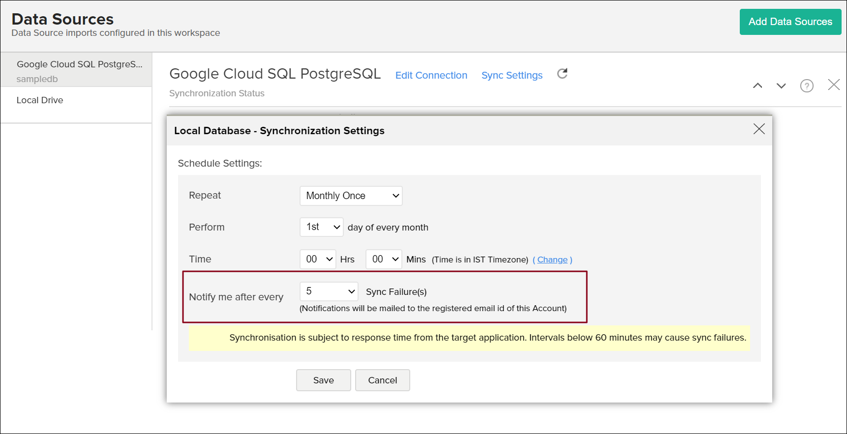 Import from Google Cloud SQL PostgreSQL | Analytics Plus