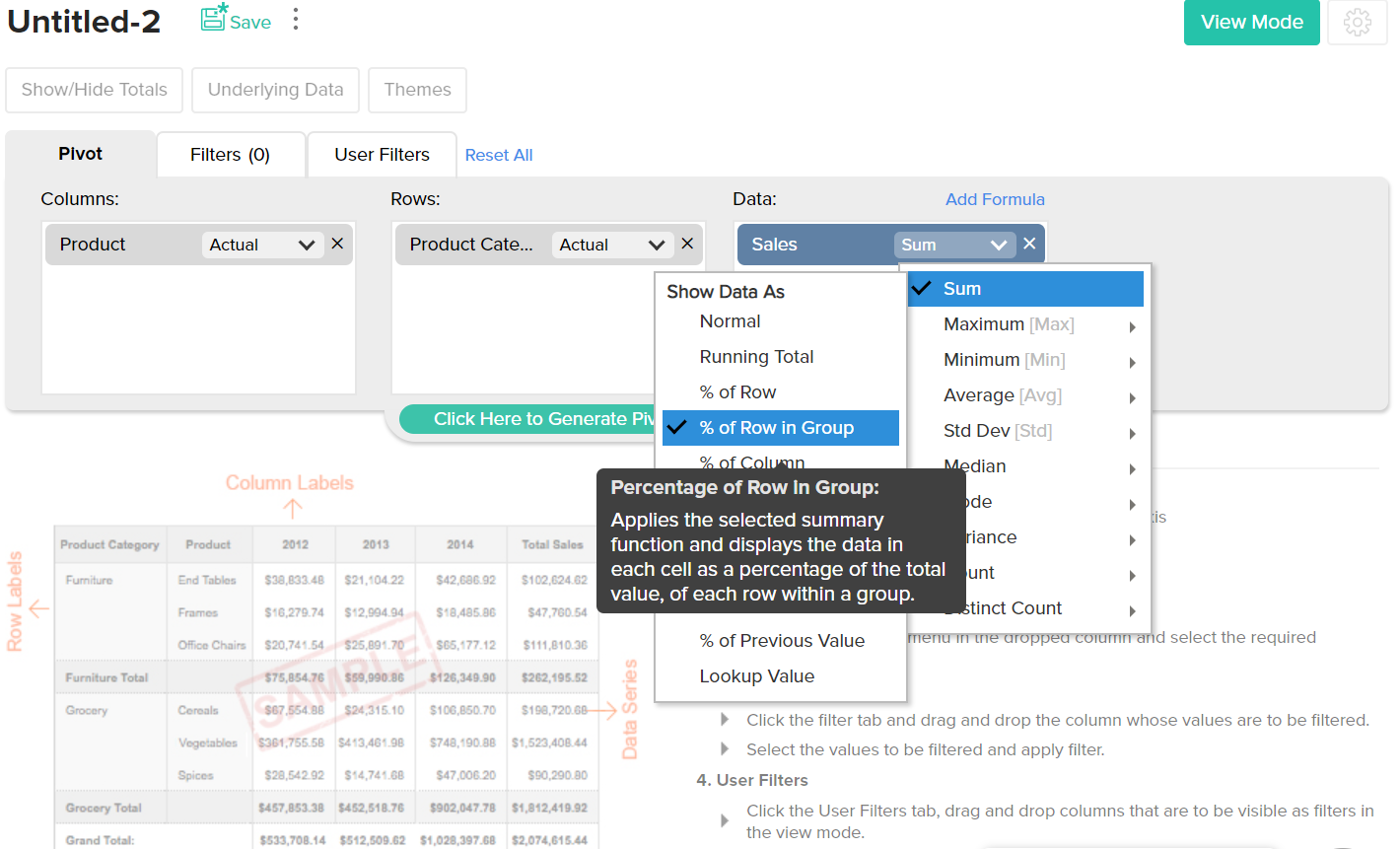 Create New Pivot Table Analytics Plus