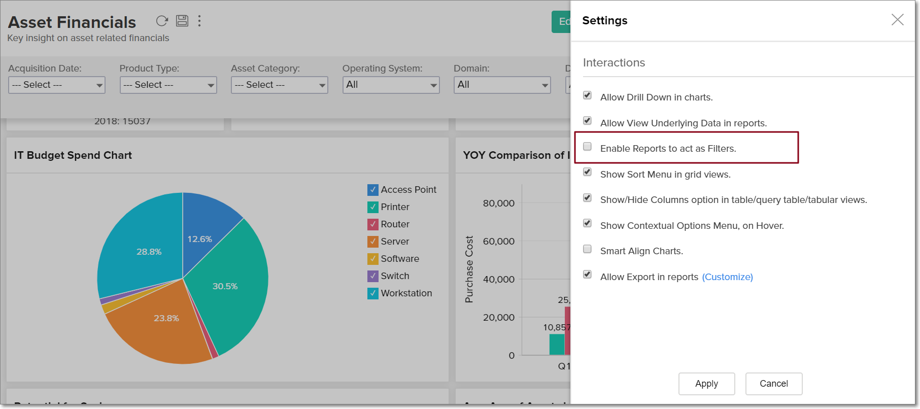 Creating a Dashboard | Zoho Analytics On-Premise