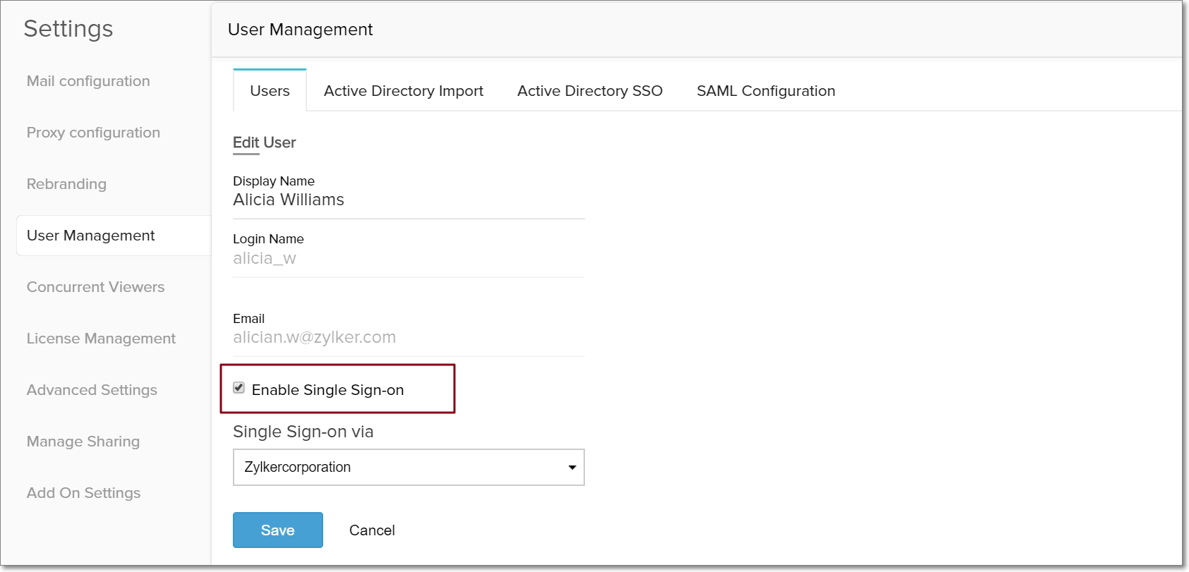 Single Sign-On - Analytics Plus