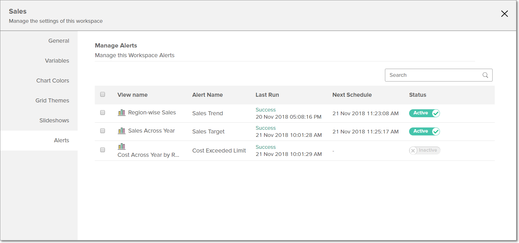 Create data alerts - Analytics Plus