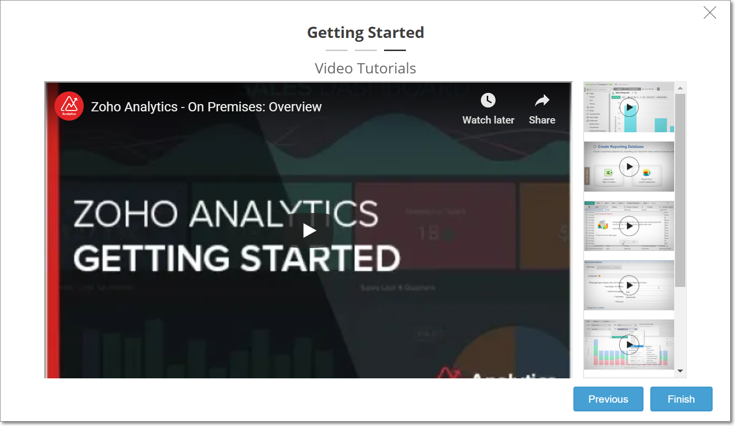 Accessing Zoho Analytics On-Premise