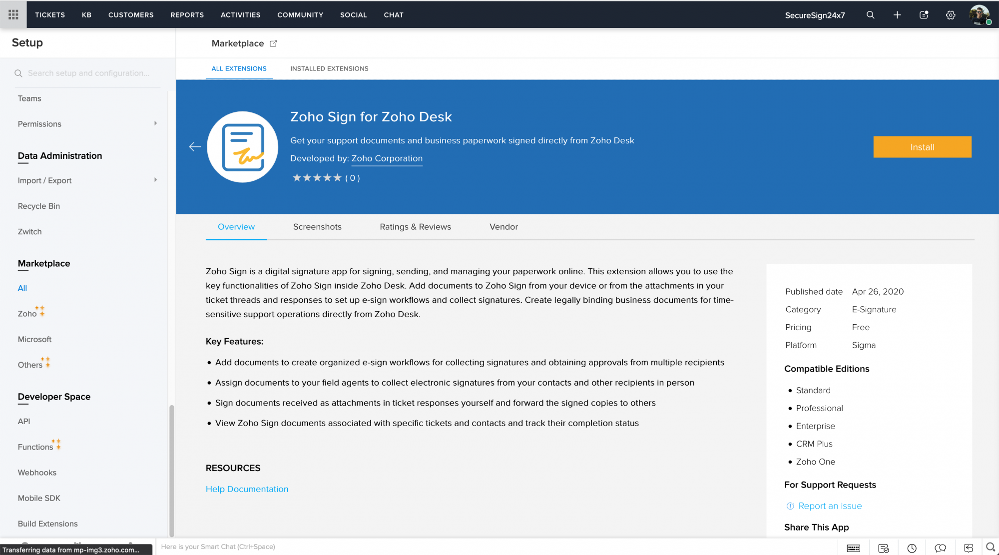 Zoho Sign integration for Zoho Desk | E-Sign in Help desk and customer ... Zoho Sign integration for Zoho Desk | E-Sign in Help desk and customer ...