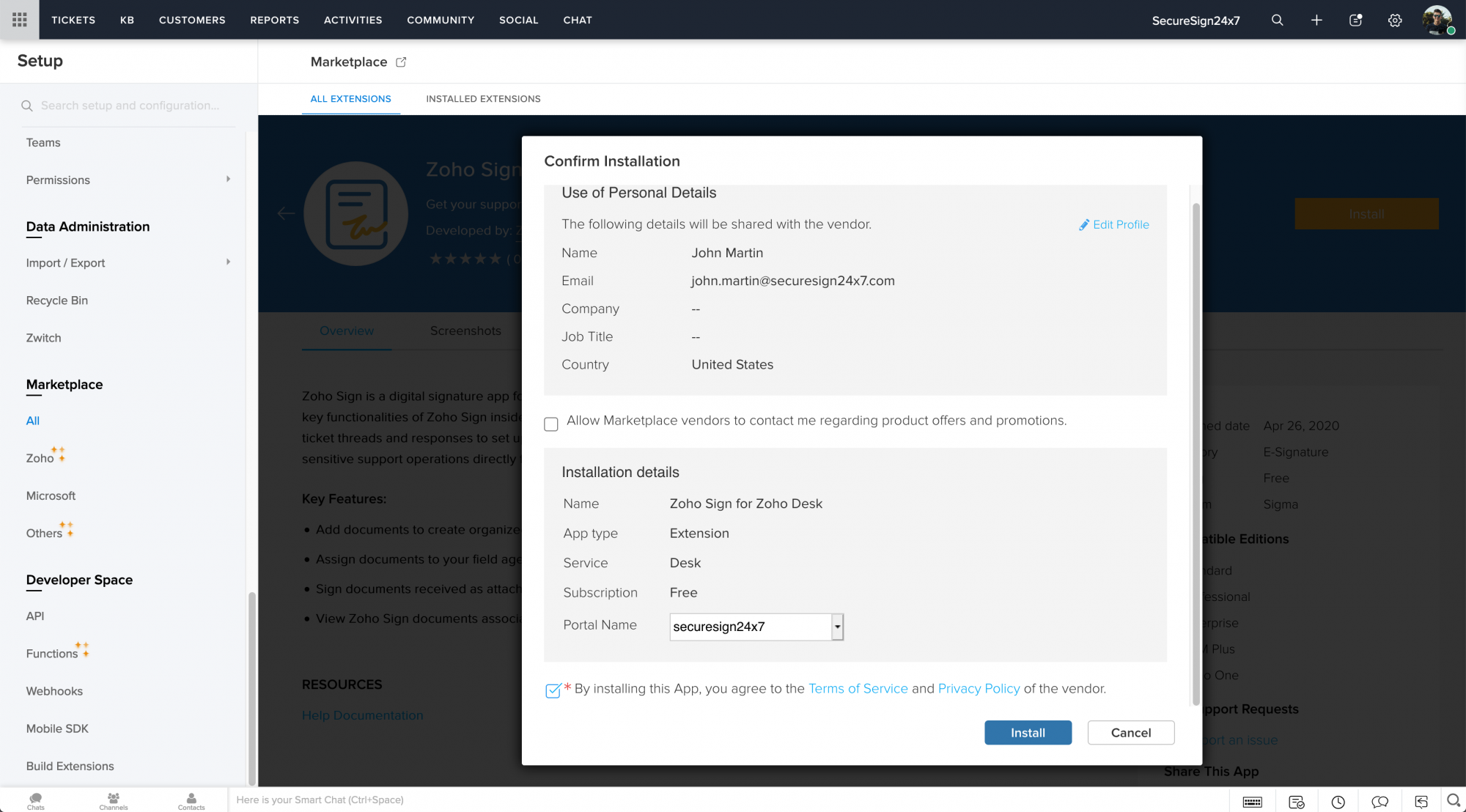 Zoho Sign integration for Zoho Desk | E-Sign in Help desk and customer ... Zoho Sign integration for Zoho Desk | E-Sign in Help desk and customer ...