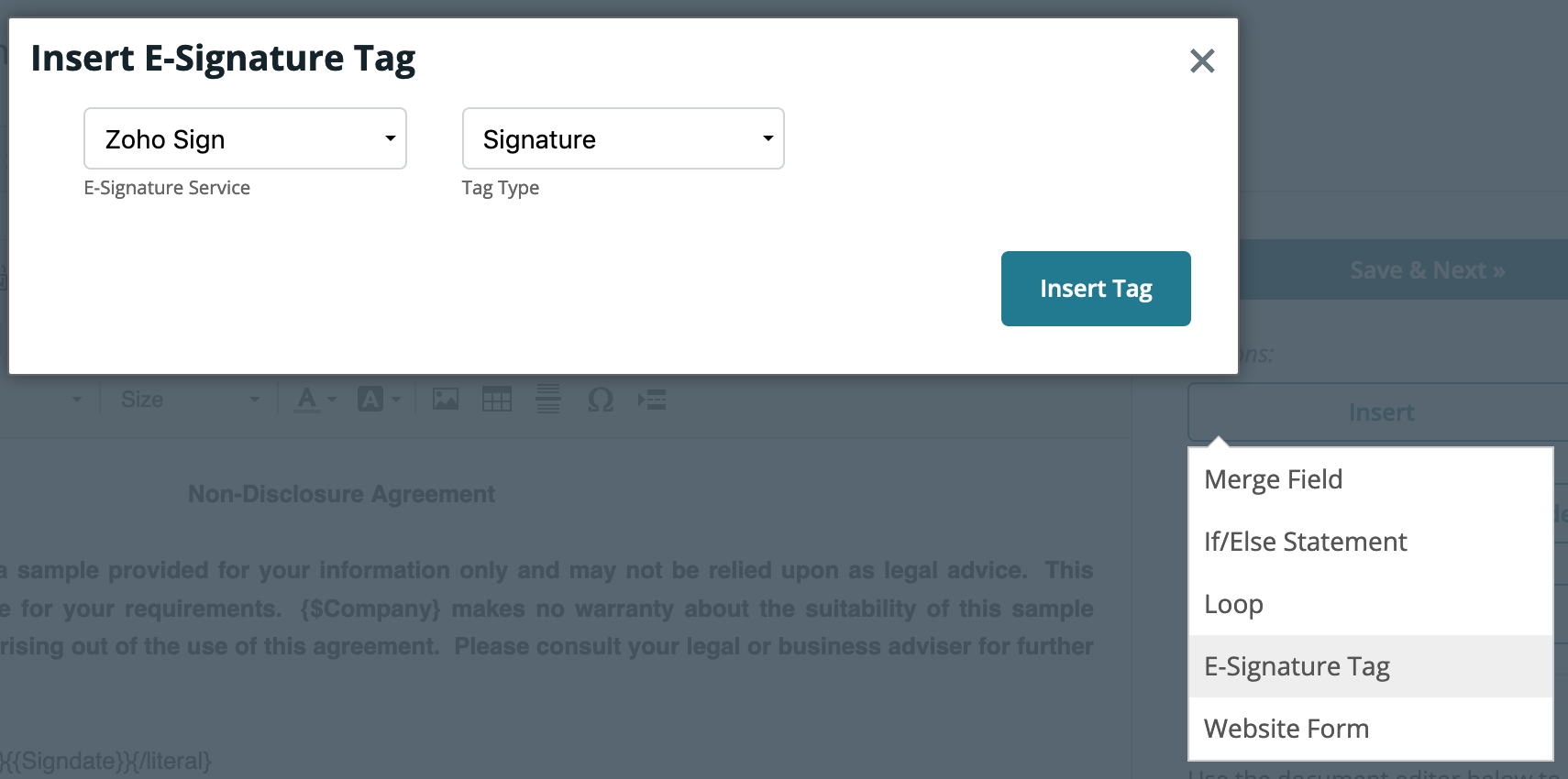 Zoho Sign Integration With Formstack Documents Document Automation And Electronic Signature