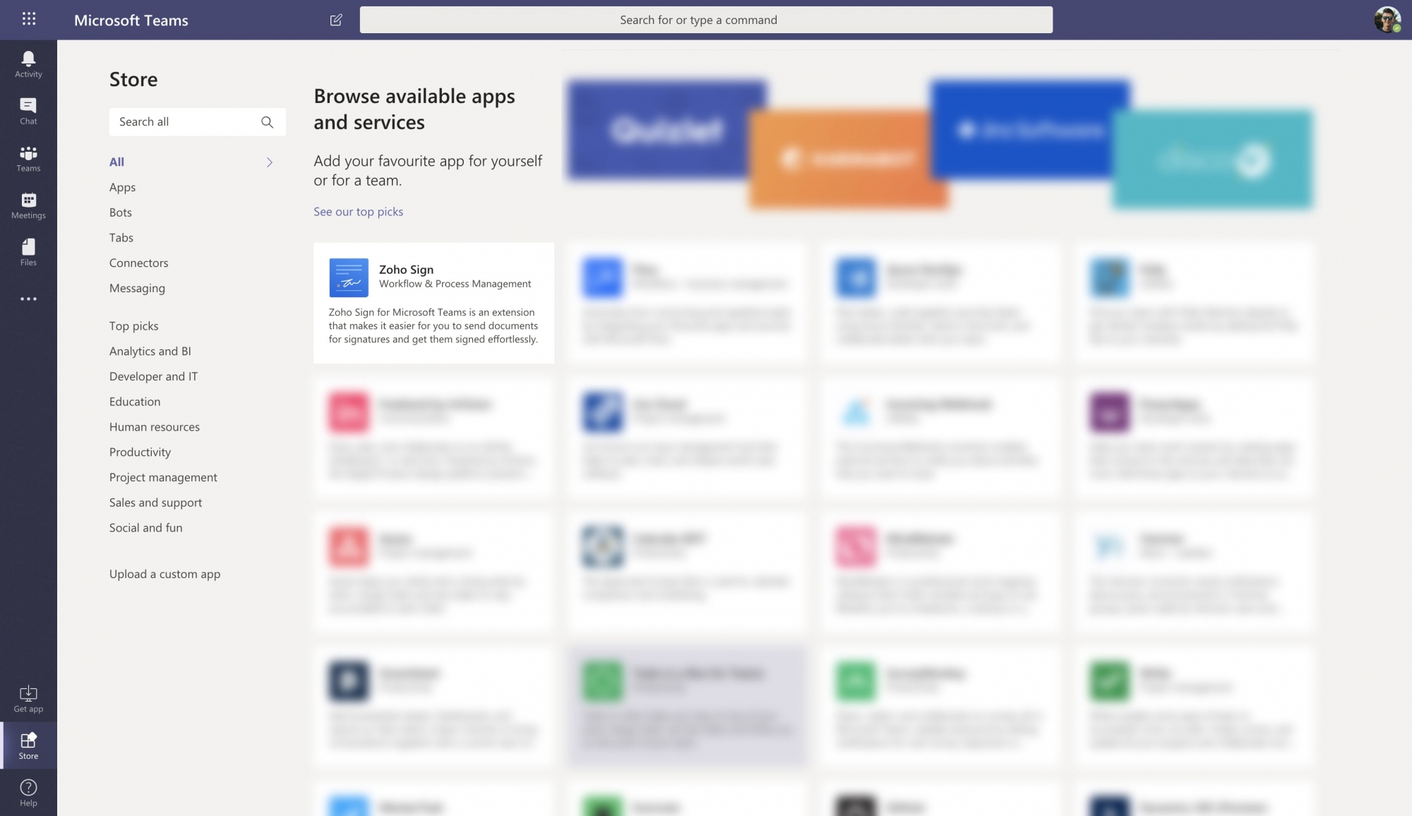 Zoho Sign extension for Microsoft Teams Zoho Sign extension for Microsoft Teams