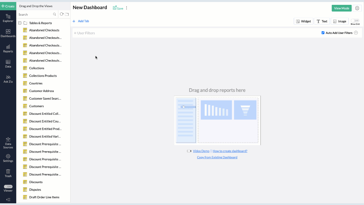 Creating a Dashboard l Advanced Analytics Help