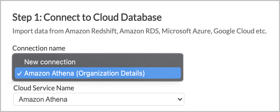 Import Data from Amazon Athena l Zoho Analytics Help