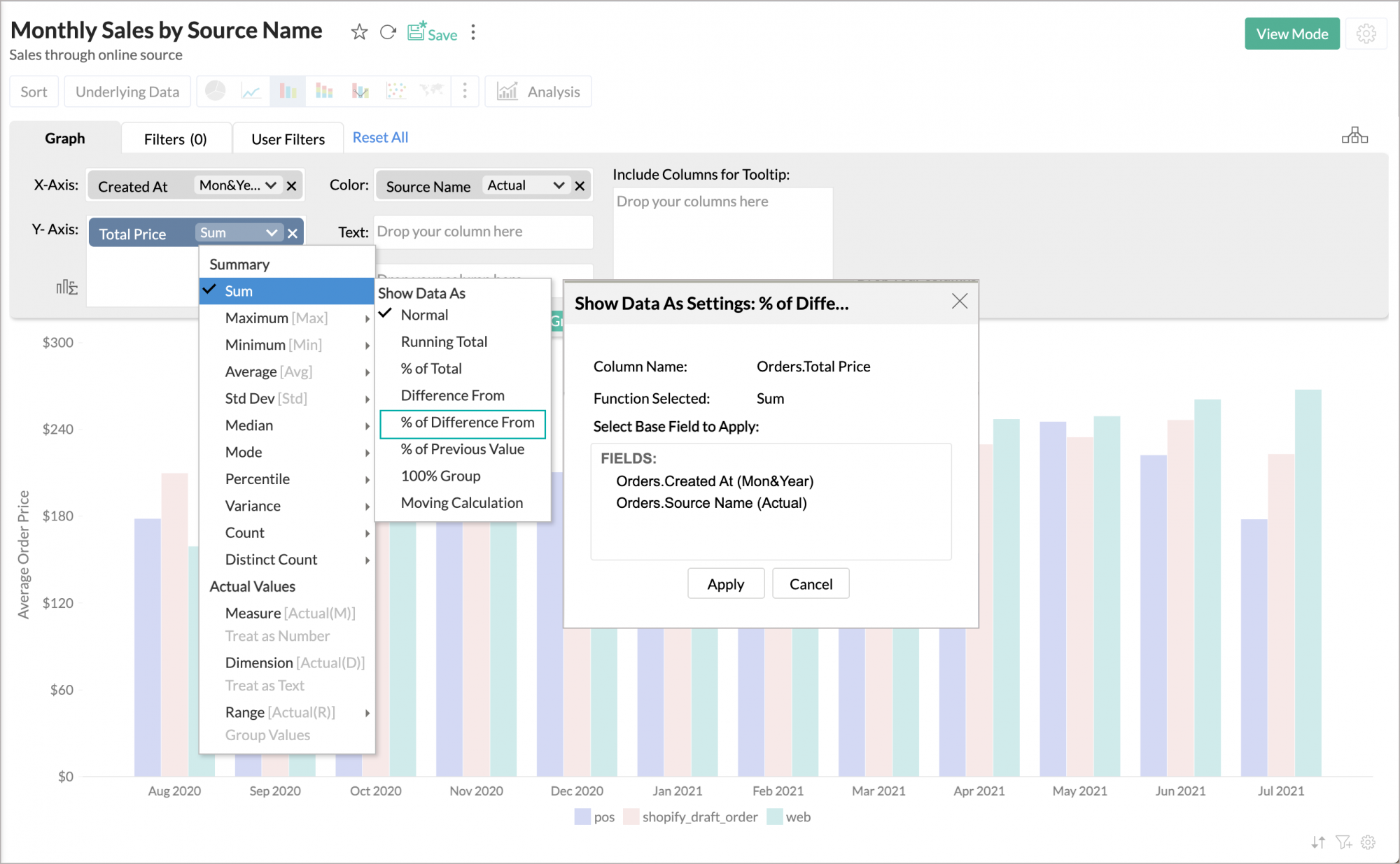 Creating Charts l Advanced Analytics Help