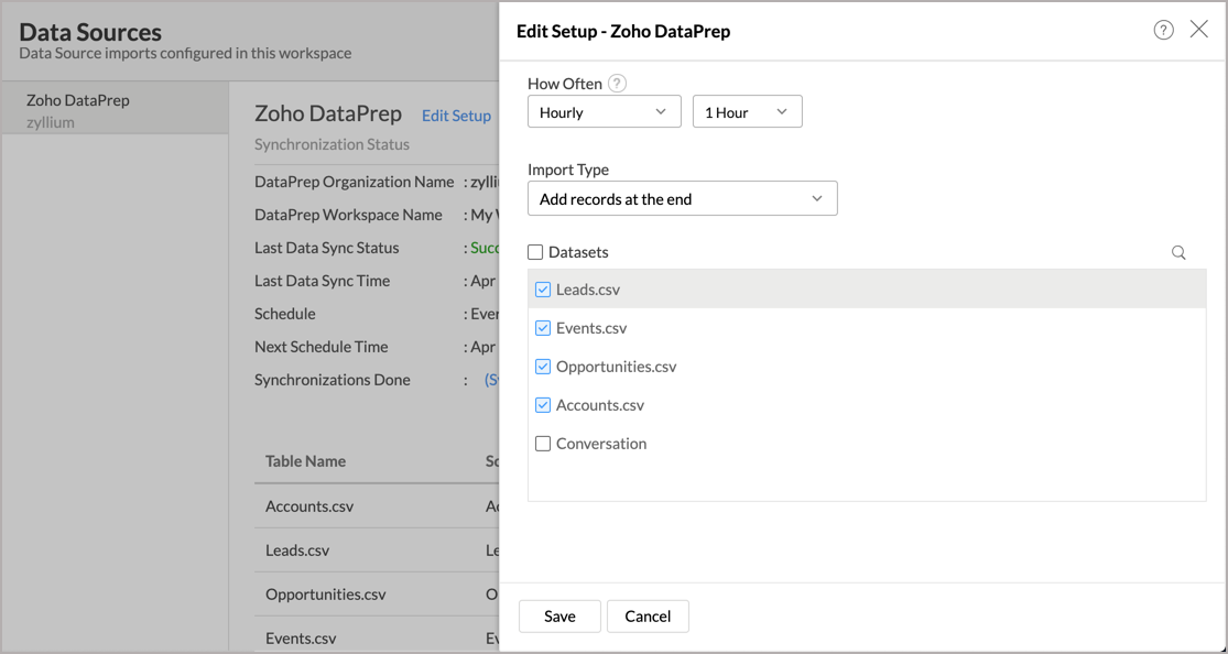 Zoho DataPrep l Zoho Analytics Help