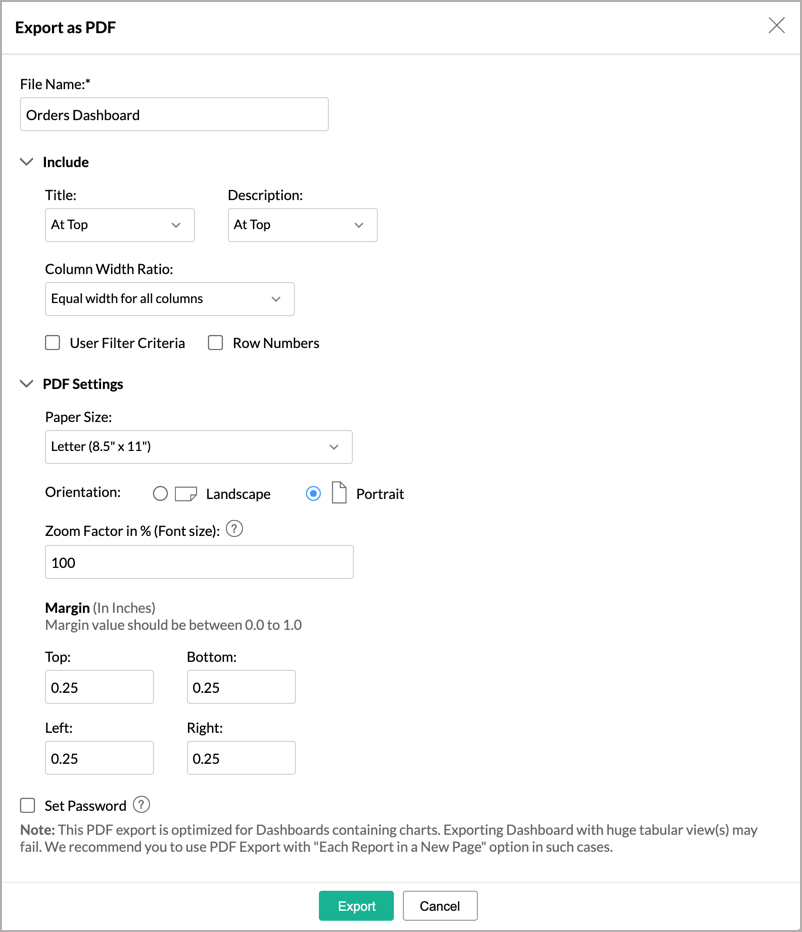 Working with Dashboard l Advanced Analytics Help