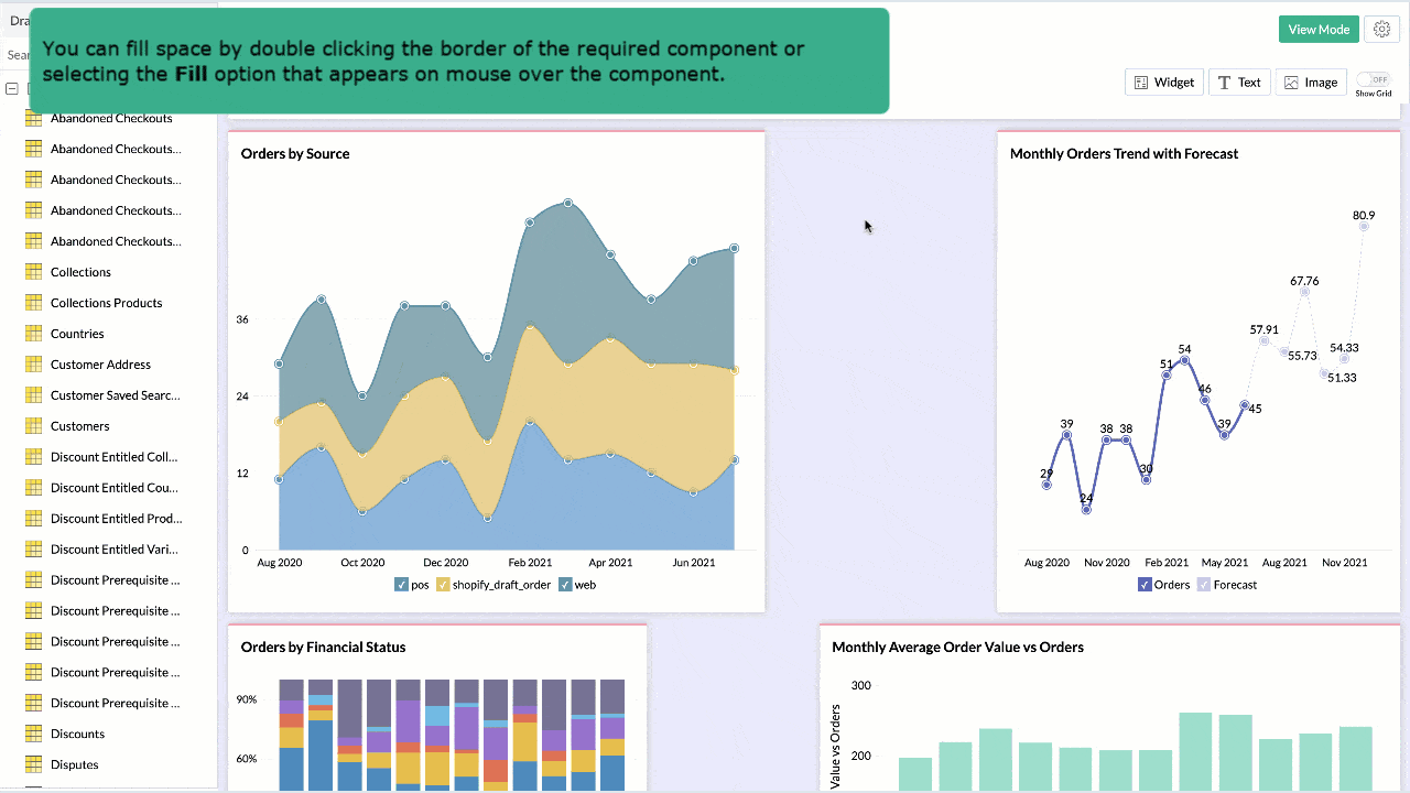 Creating a Dashboard l Advanced Analytics Help
