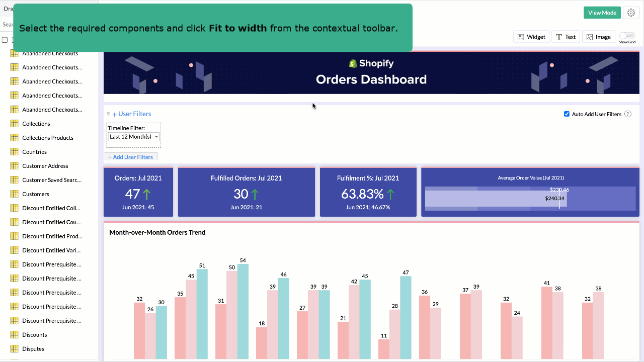 Creating a Dashboard l Advanced Analytics Help