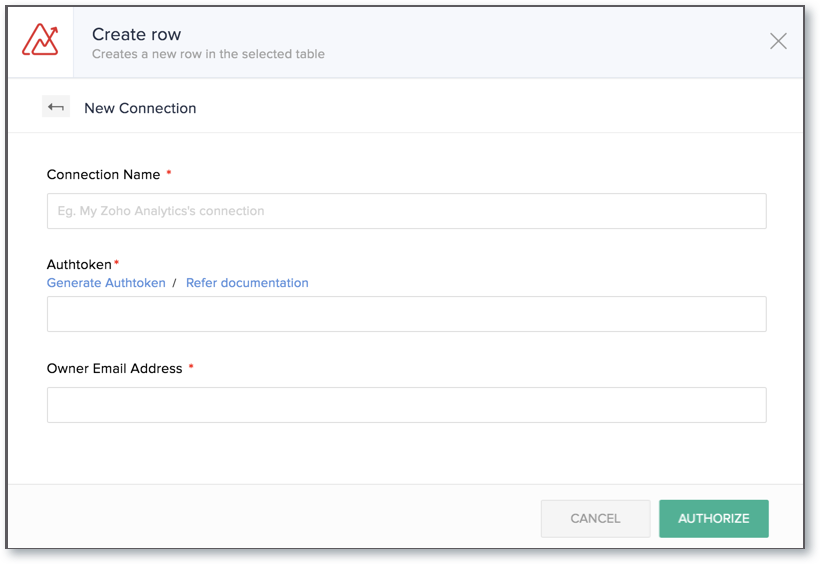Importing Data From Zoho Flow L Zoho Analytics Help