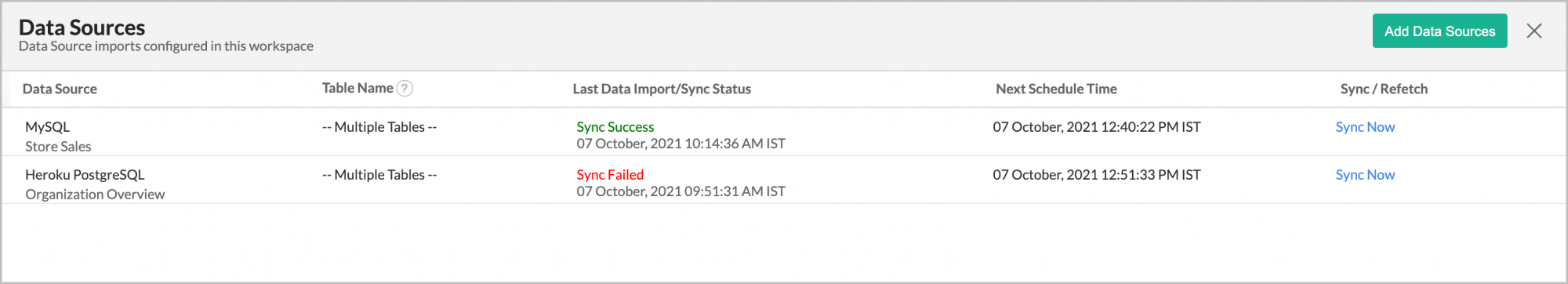 Import from Heroku SQL l Zoho Analytics Help