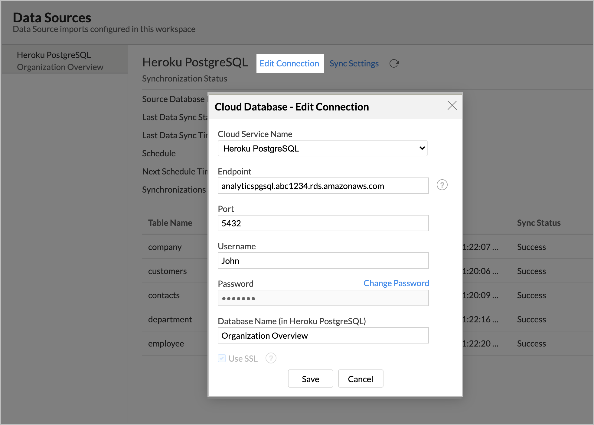 Import from Heroku SQL l Zoho Analytics Help