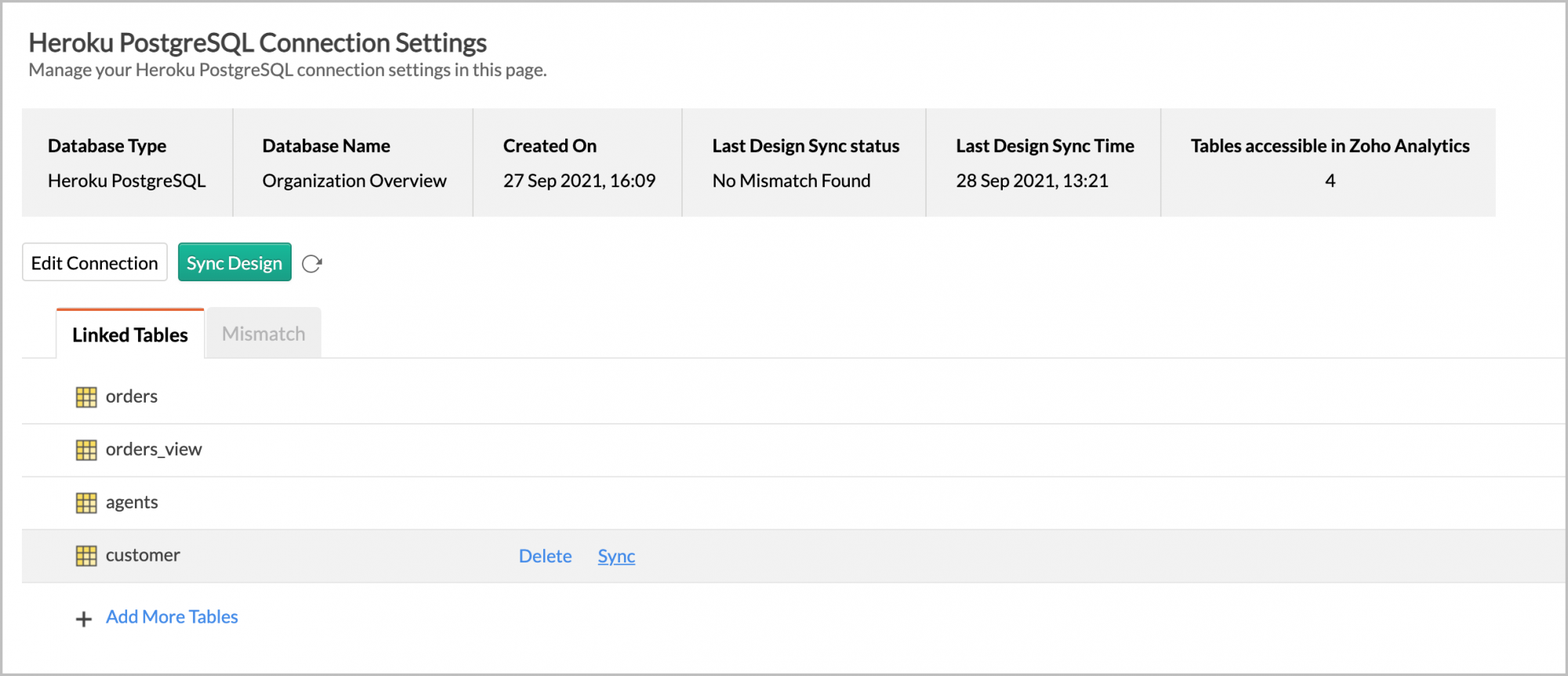Import from Heroku SQL l Zoho Analytics Help