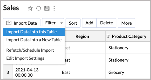 Import Data from Files l Zoho Analytics Help