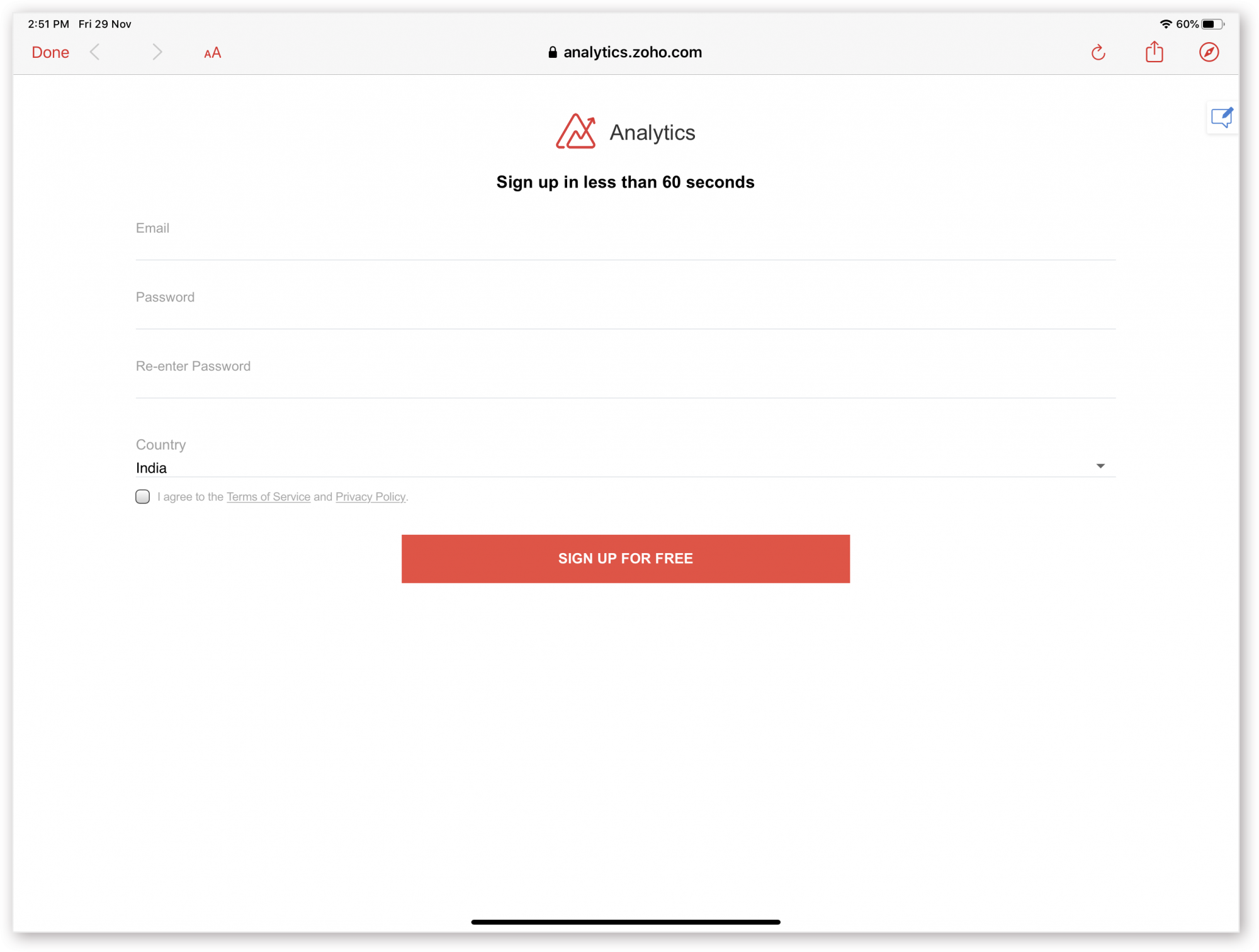 iPad App l Zoho Analytics Help