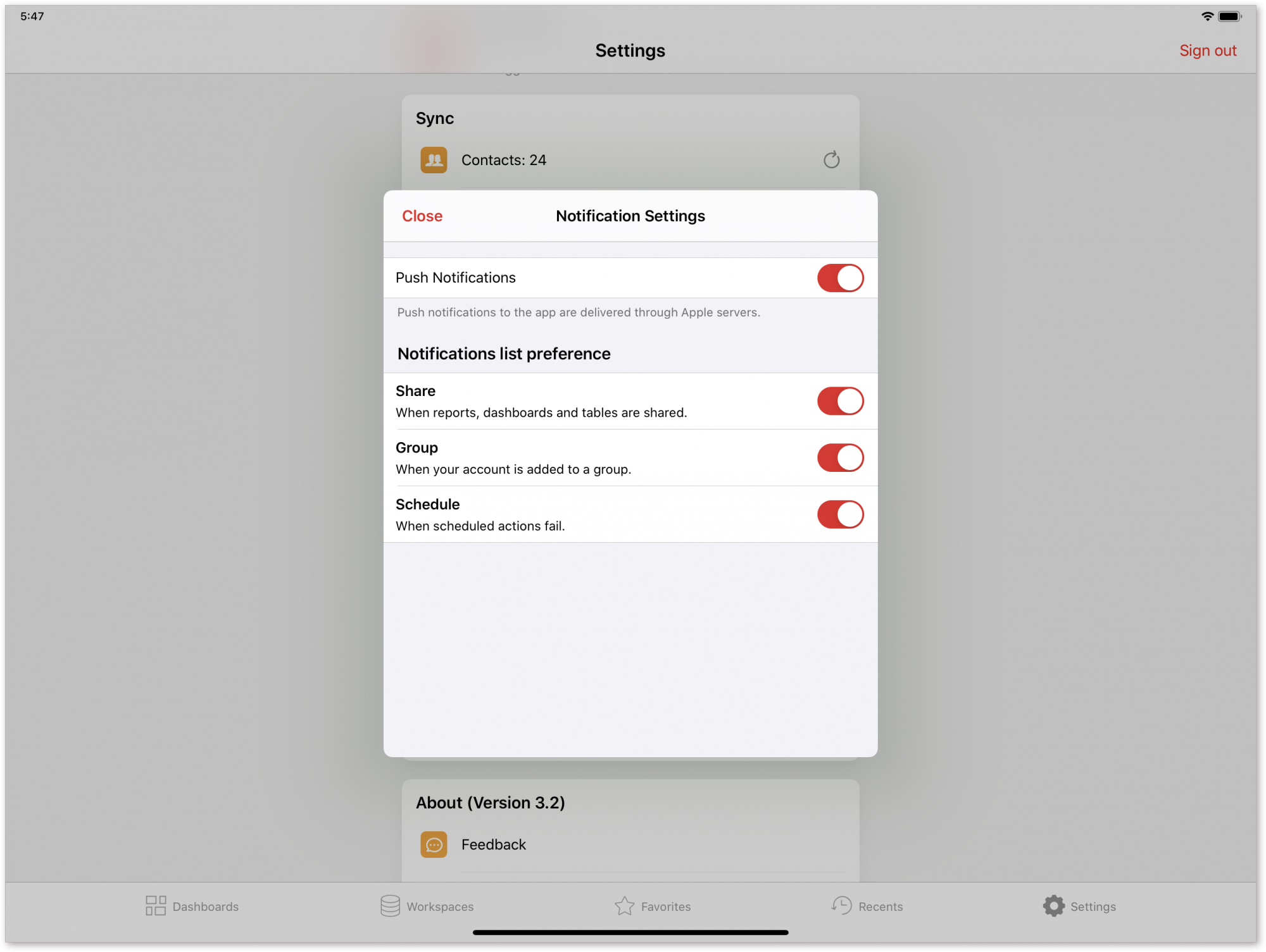 iPad App l Zoho Analytics Help
