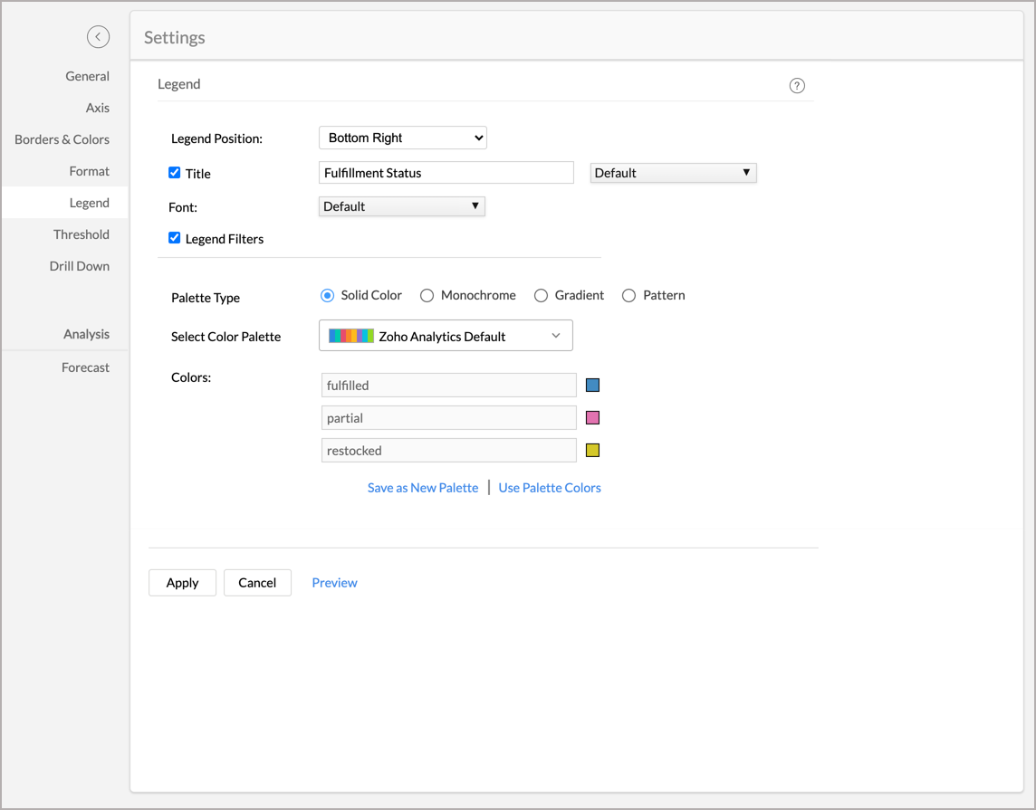 Color Palette l Advanced Analytics Help
