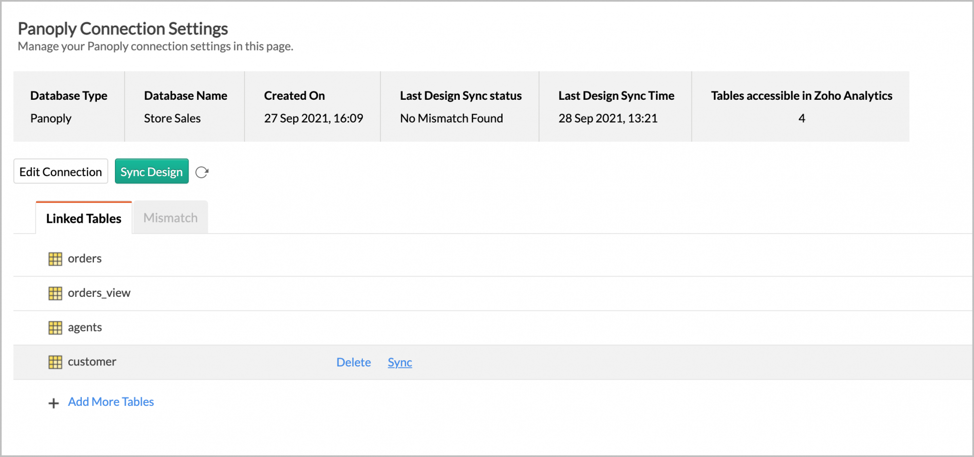 Import Data from Panoply l Zoho Analytics Help