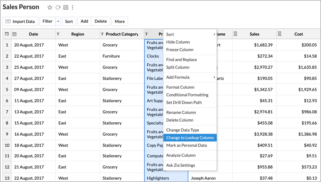 Joining Tables l Zoho Analytics Help