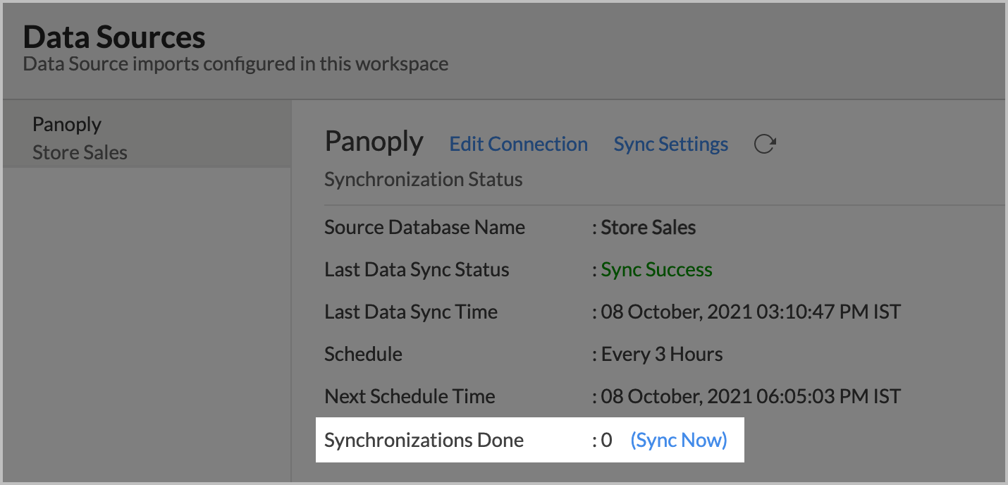 Import Data from Panoply l Zoho Analytics Help
