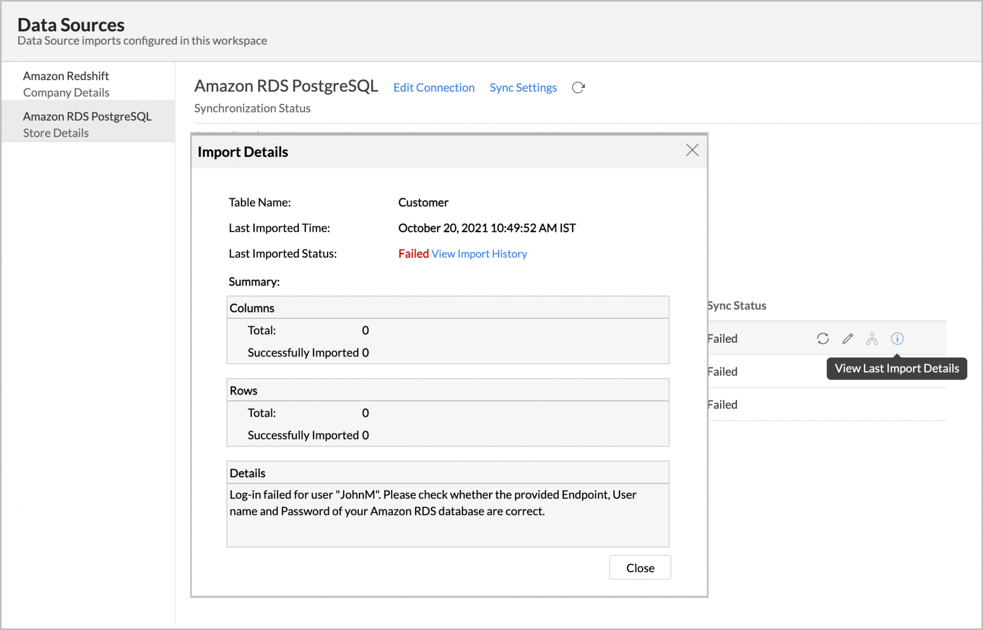 Amazon Rds Postgresql L Zoho Analytics Help