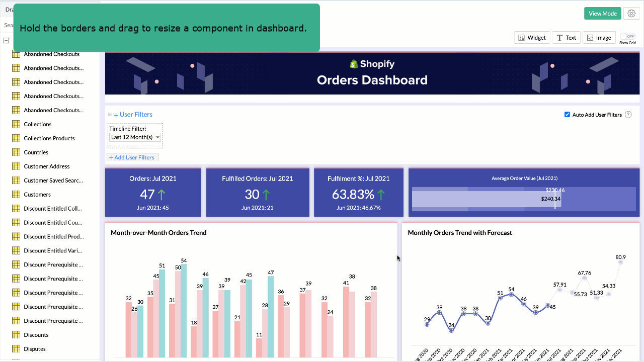 Creating a Dashboard l Advanced Analytics Help