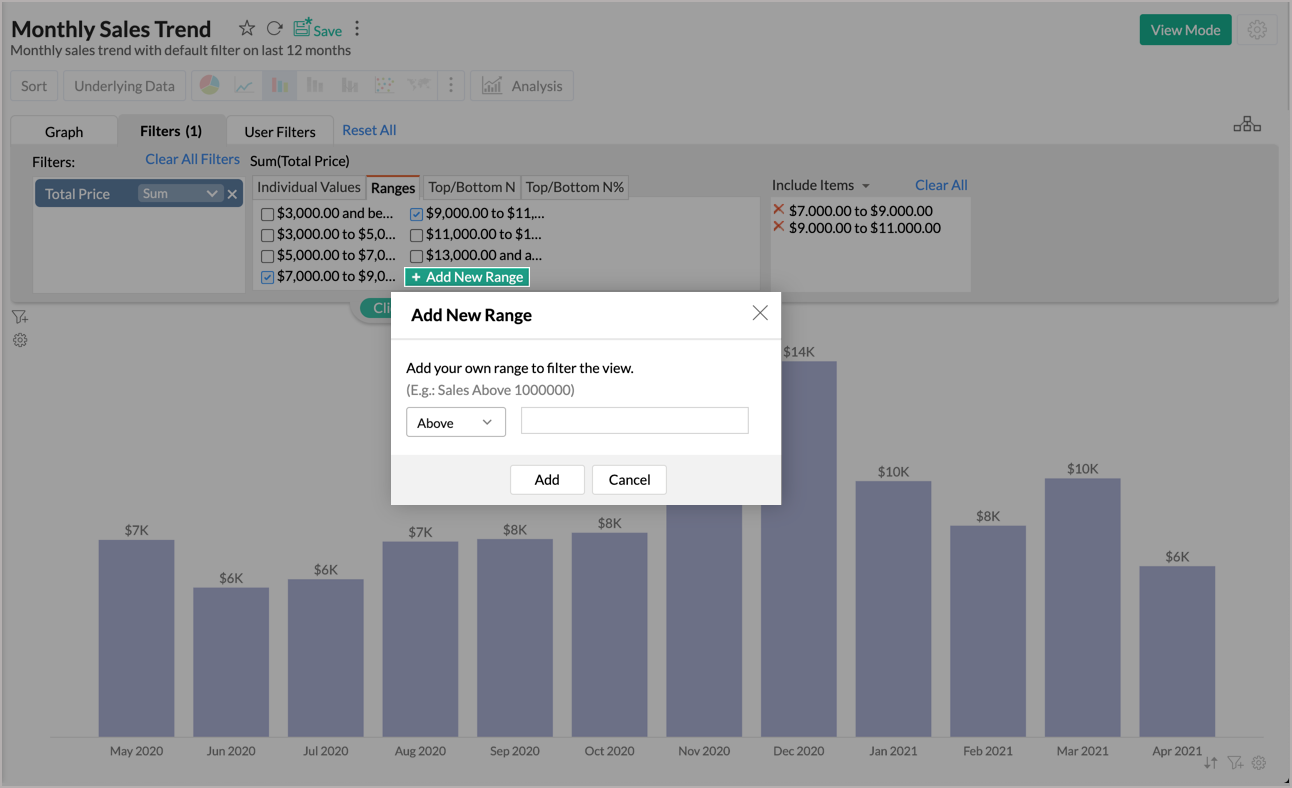 Applying Filters l Advanced Analytics Help