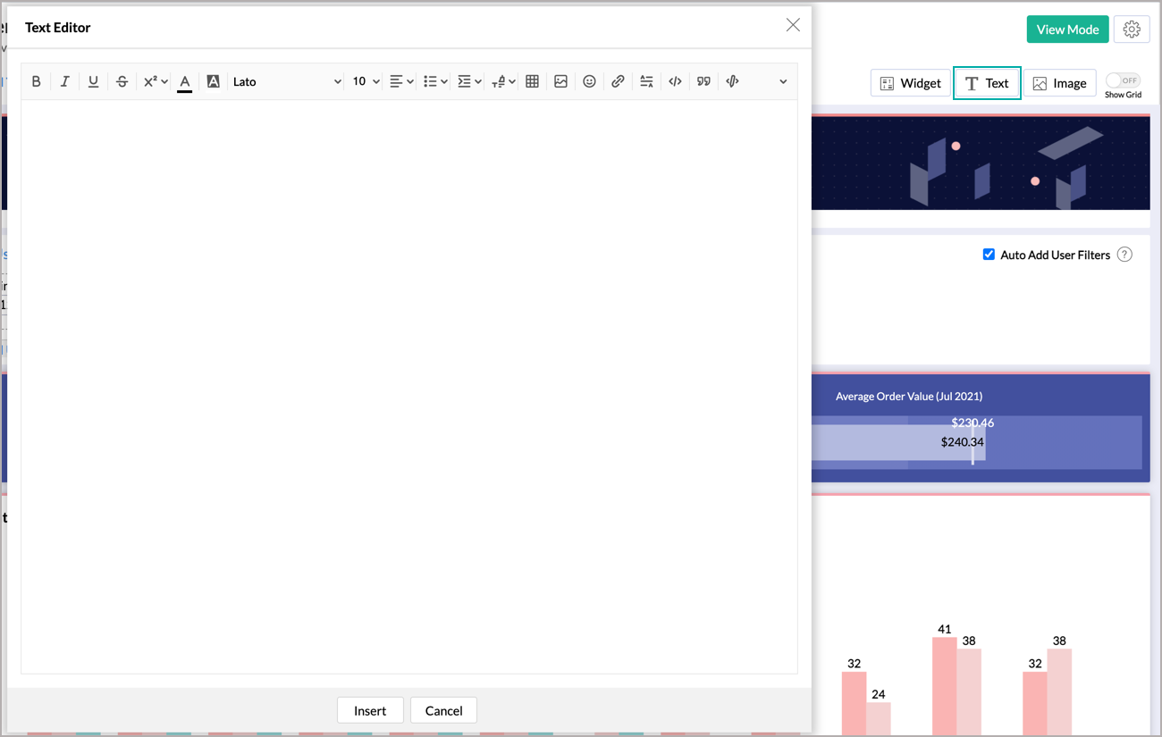 Creating a Dashboard l Advanced Analytics Help