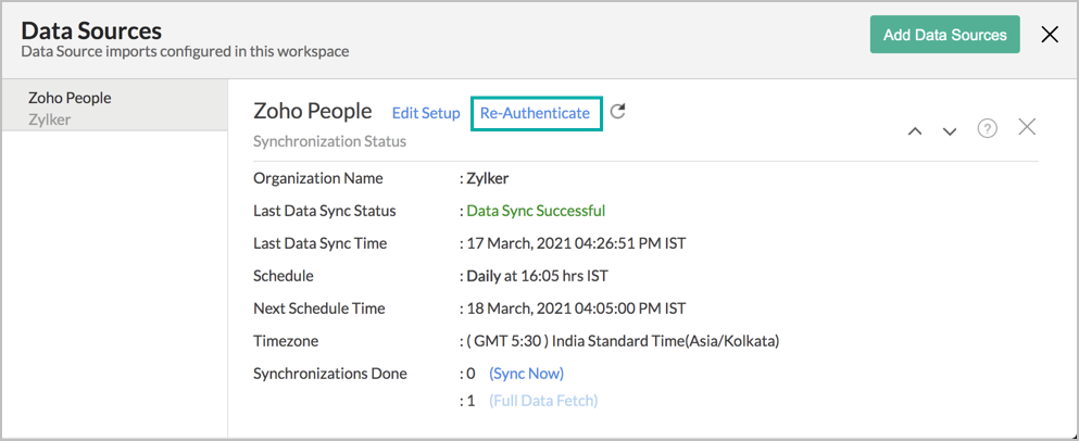 Zoho People l Zoho Analytics Help